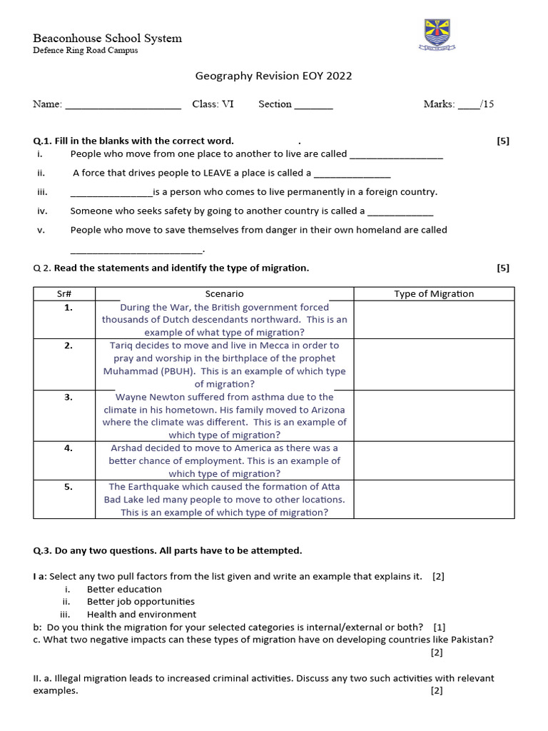Revision Grade 6 Geography and History | PDF