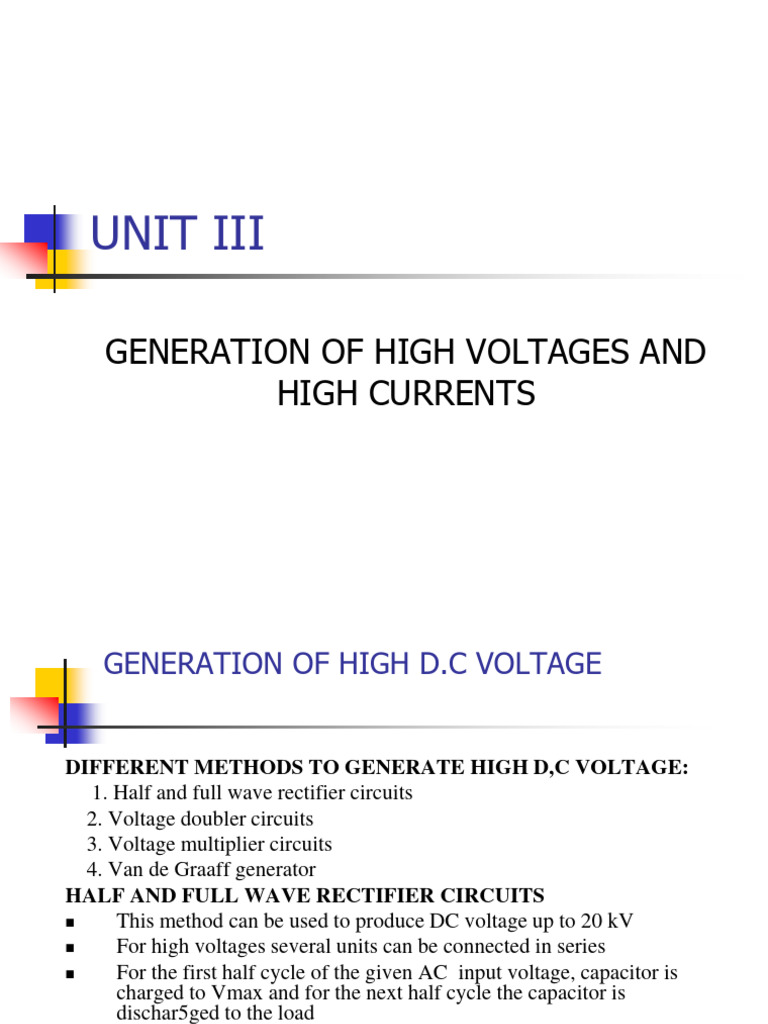 Unit Iii | Download Free PDF | Capacitor | Rectifier