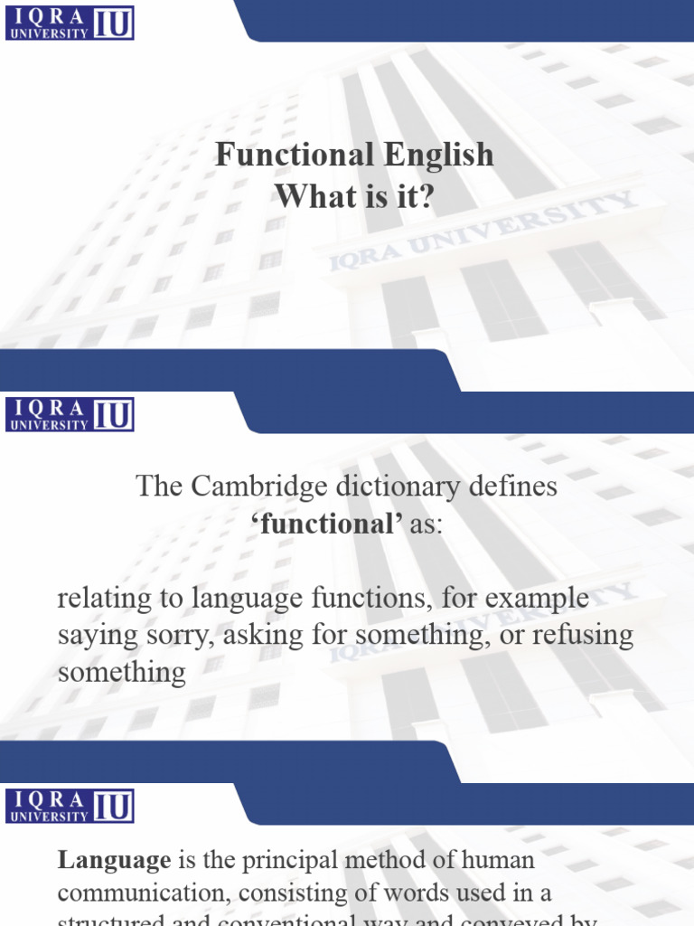 Unit 1.1-Introduction To Functional English, Listening Vs Hearing | PDF ...