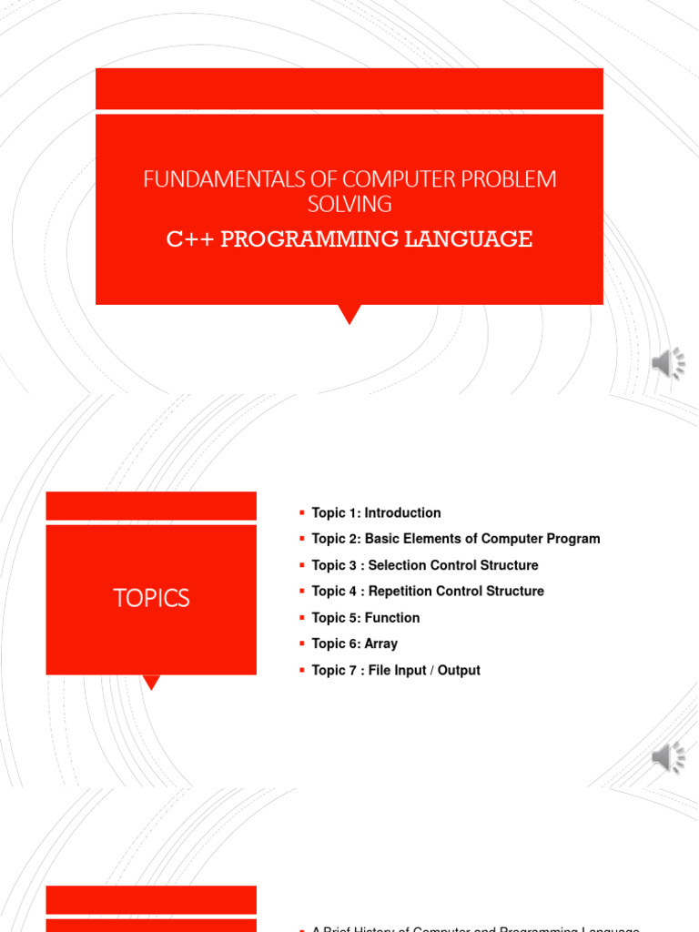 C++ Overview | PDF | Control Flow | Computer Program