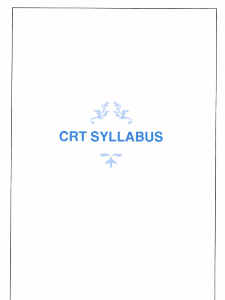7.2-B2-2 CRT Syllabus, Question Paper Pattern and Sample Evaluated ...