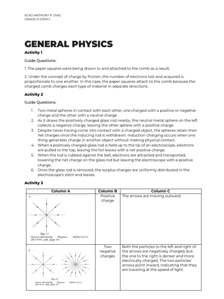 Ecko Diaz g12 Stem C Gp2 w1 | PDF | Electric Charge | Electron
