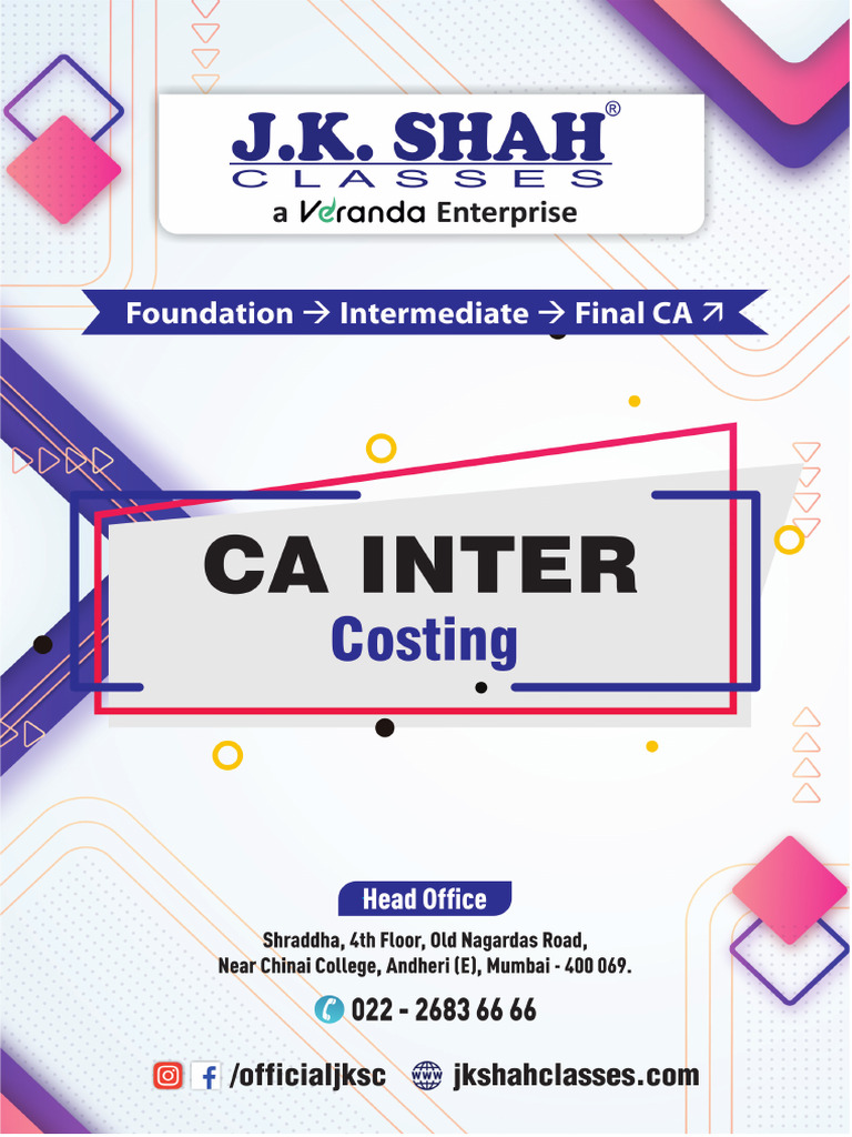 Costing | PDF | Cost Of Goods Sold | Cost Accounting