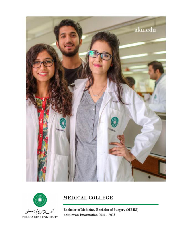 Admission Information MBBS | PDF | Gce Advanced Level (United Kingdom ...