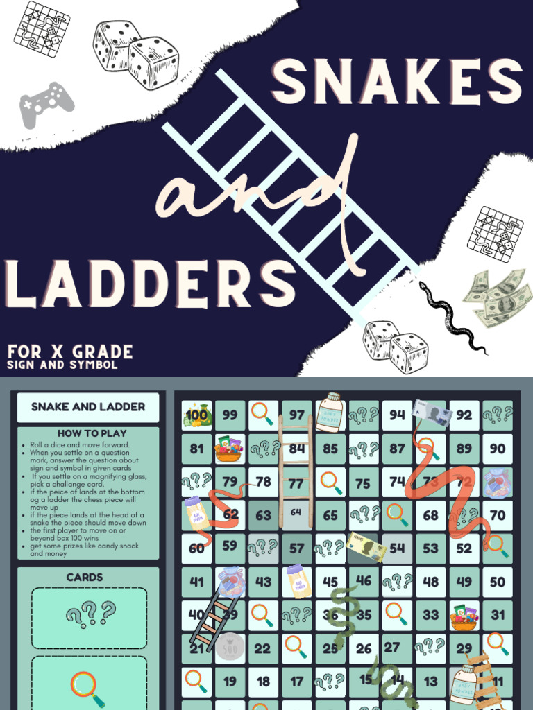 Giant Snakes and Ladders Game Guide | PDF