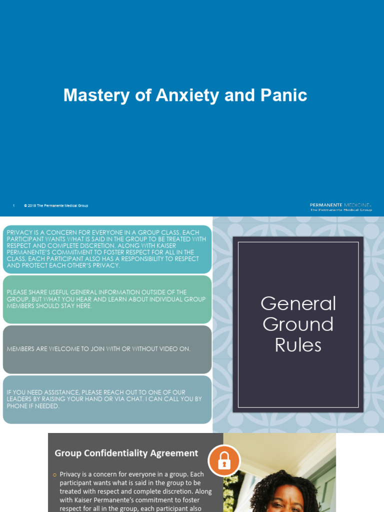 Panic Group Slides Tracy. | PDF | Agoraphobia | Panic Disorder