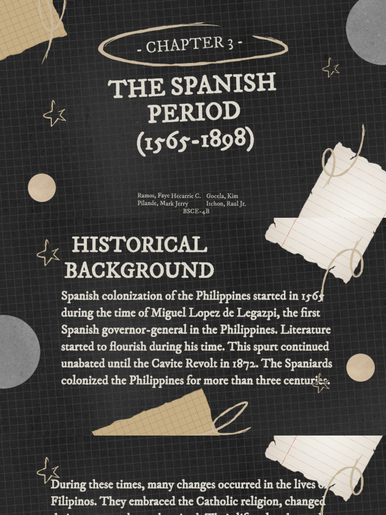 Chapter3 Spanish Period Ramos Gocela Pilande Itchon | PDF | Tagalog ...