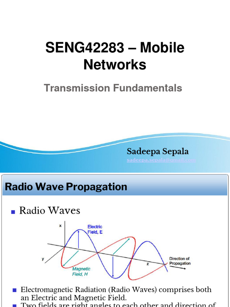 6 Mobile Networks | PDF | Radio Propagation | Radio Wave