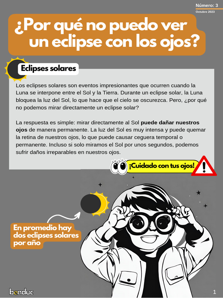 Por qué no mirar un eclipse solar | PDF | Eclipse solar | Cuerpos del ...