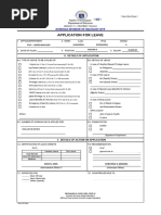 CS Form No. 6 Revised 2020 Application For Leave Fillable 2024 TEACHING ...