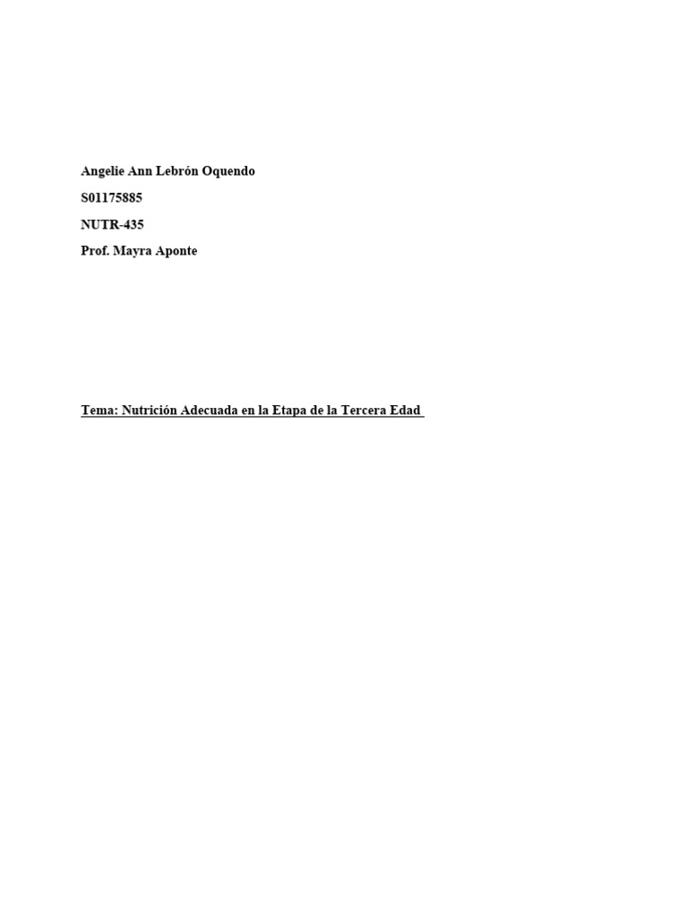 Formato de Plan de Lección Example | PDF | Dieta | Nutrición
