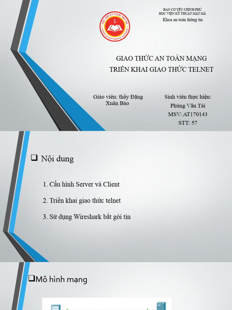 Bài 04 - Triển khai giao thức Telnet | PDF