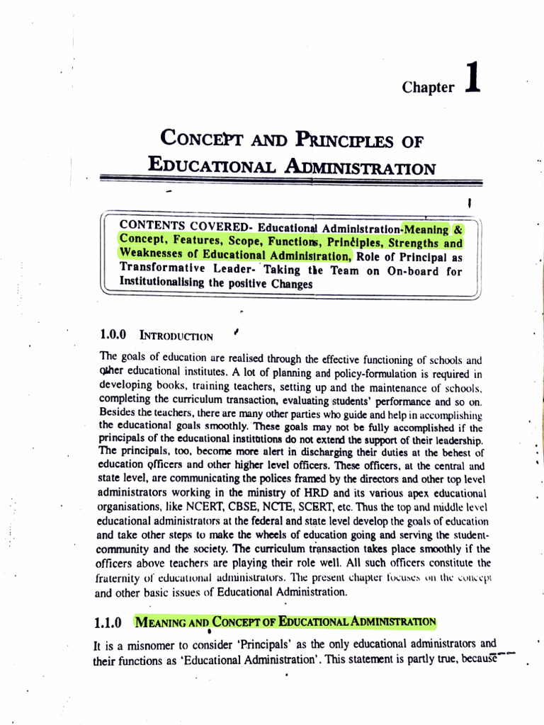 Som Chapter 1,2,4 | PDF | Education Policy