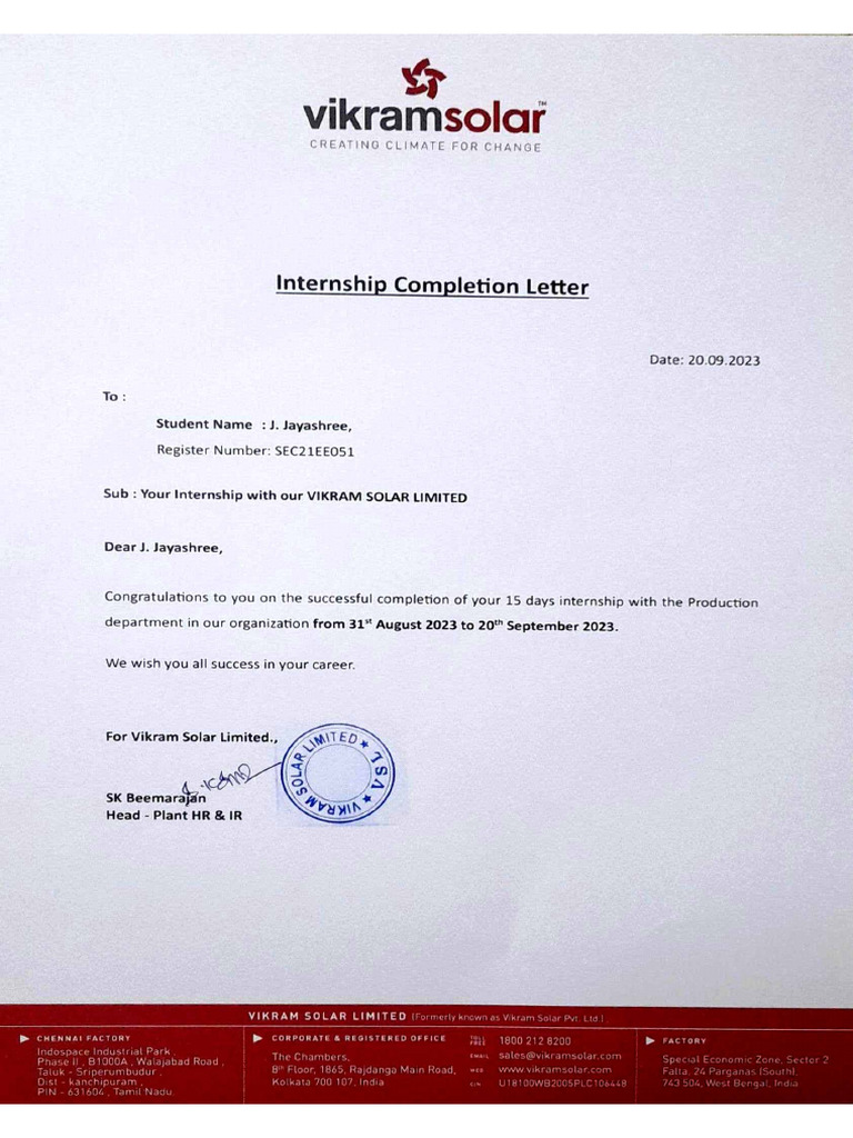 Vikram Solar LTD. | PDF