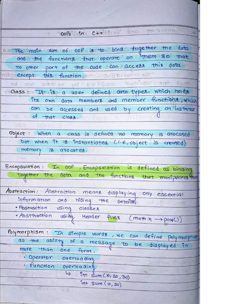 OOPs Notes | PDF