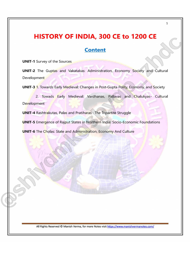 HISTORY OF INDIA, 300 CE To 1200 CE (Eng) | PDF