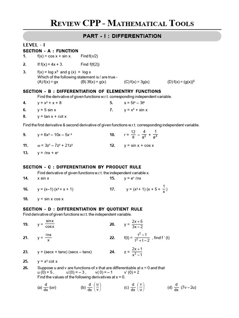 00 Mathematical Tools | PDF | Euclidean Vector | Derivative