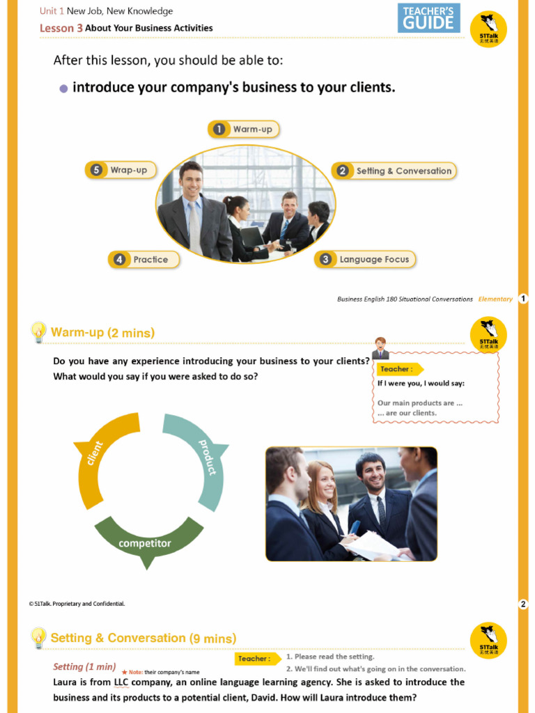 Introduce Your Business To Clients | PDF