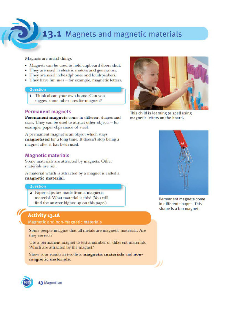 Physics - Magnetism (Year 8) | PDF