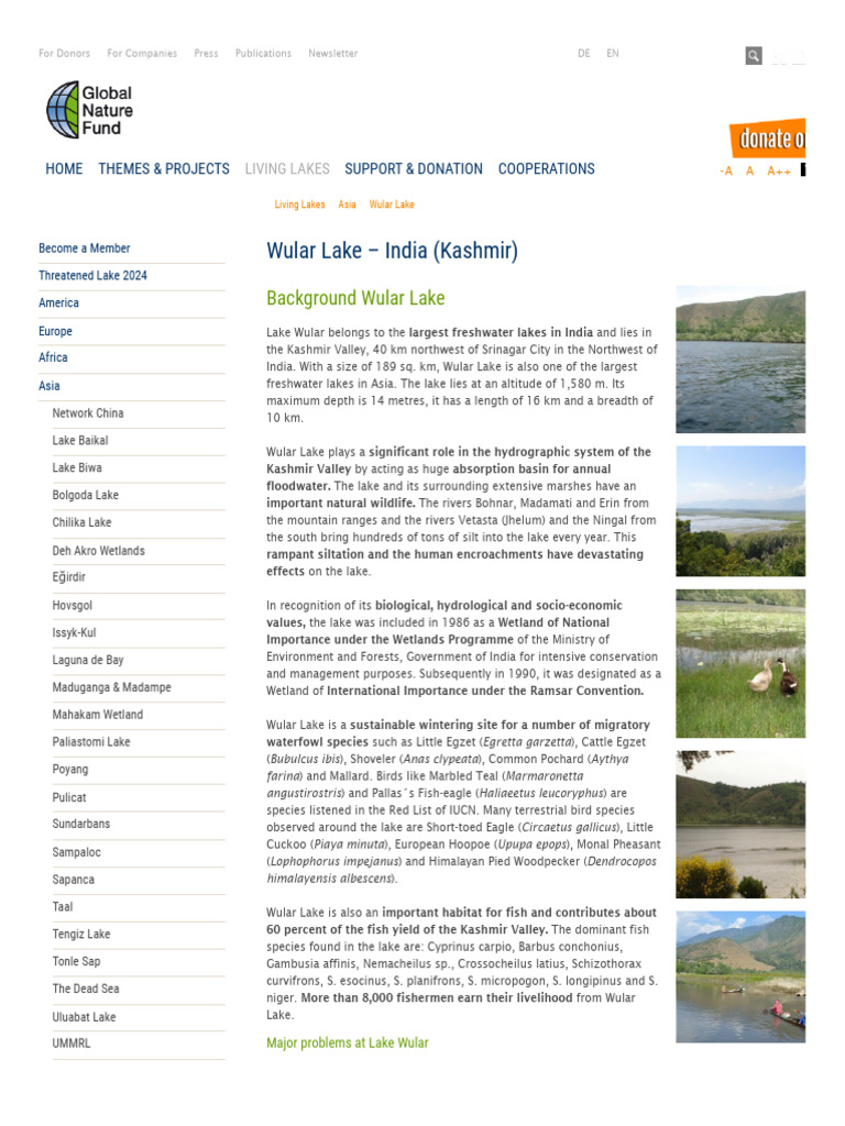 GNF - Wular Lake | PDF | Physical Geography | Earth Sciences