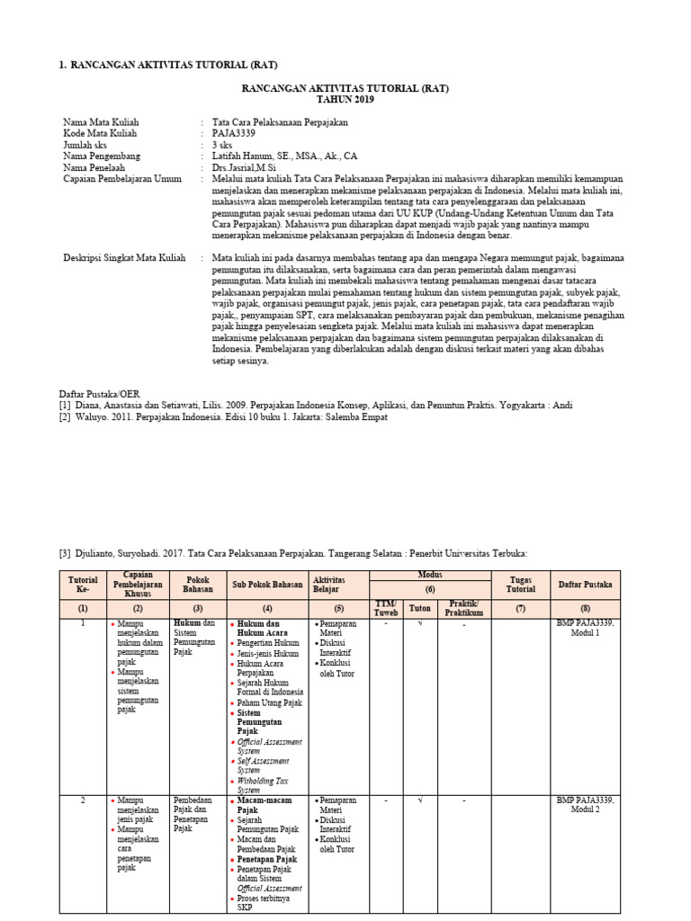 Tutorial Perpajakan Mahasiswa | PDF