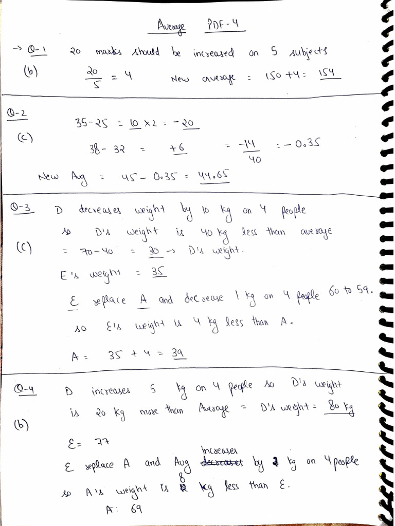 Average Solutions - 04 | PDF