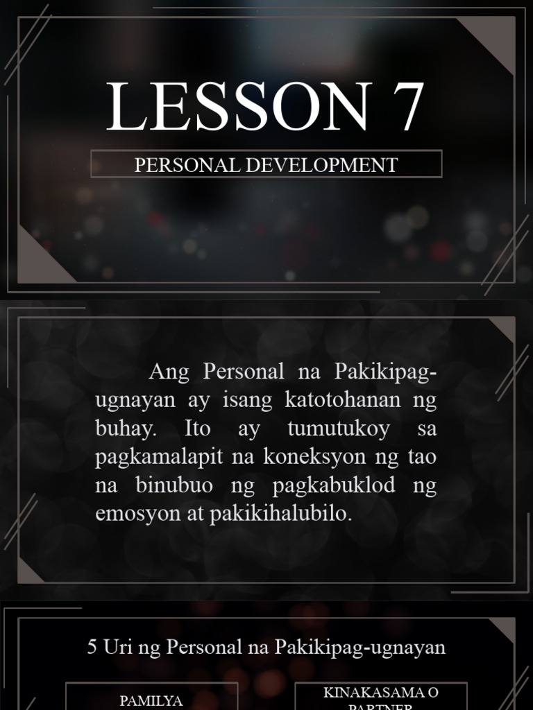 Lesson 7 and 8 Perdev | PDF