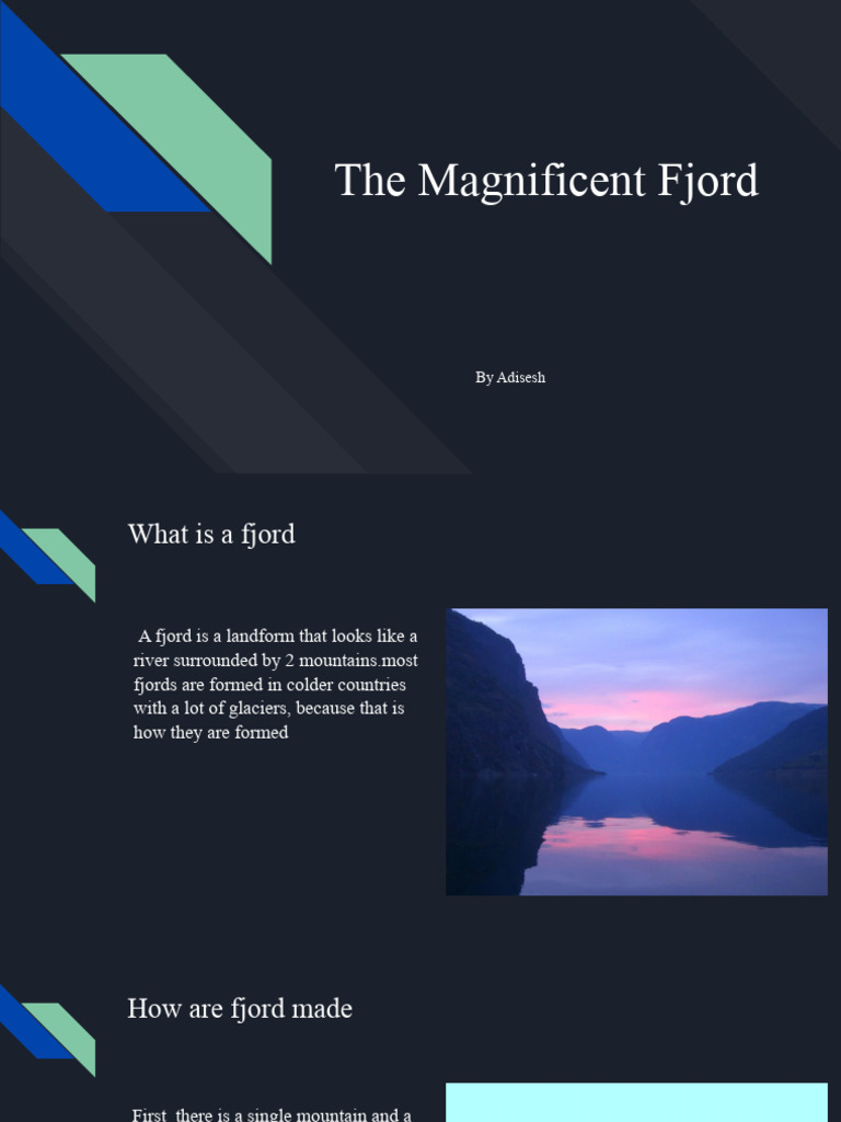 Fjords: Formation and Benefits | PDF