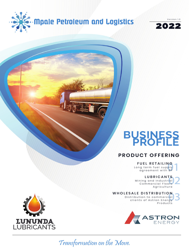 Mpale Petroleum Sbusiness Profile 2022 v2b | PDF | Oil | Bp