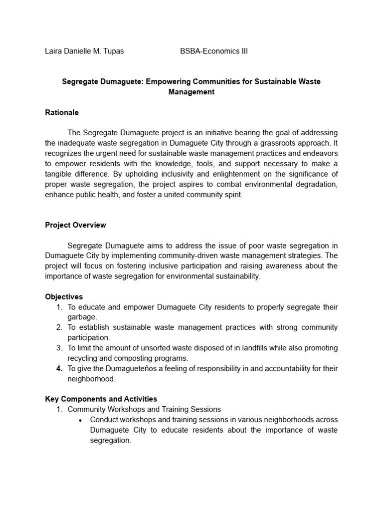 Project Development Timeline | Download Free PDF | Waste | Waste Management