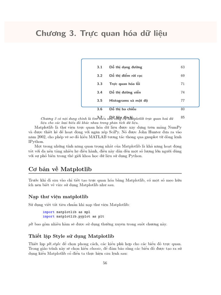 BGNhap Mon KHDL-Chuong 3 | PDF