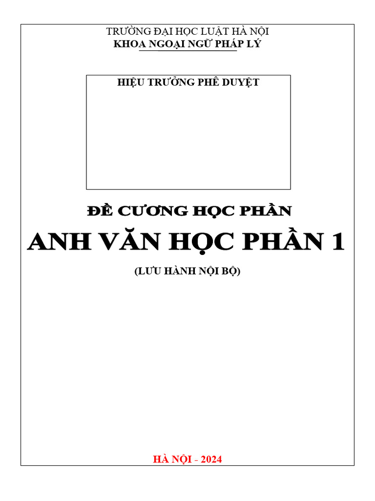 Anh Văn HP1 - 3TC | PDF
