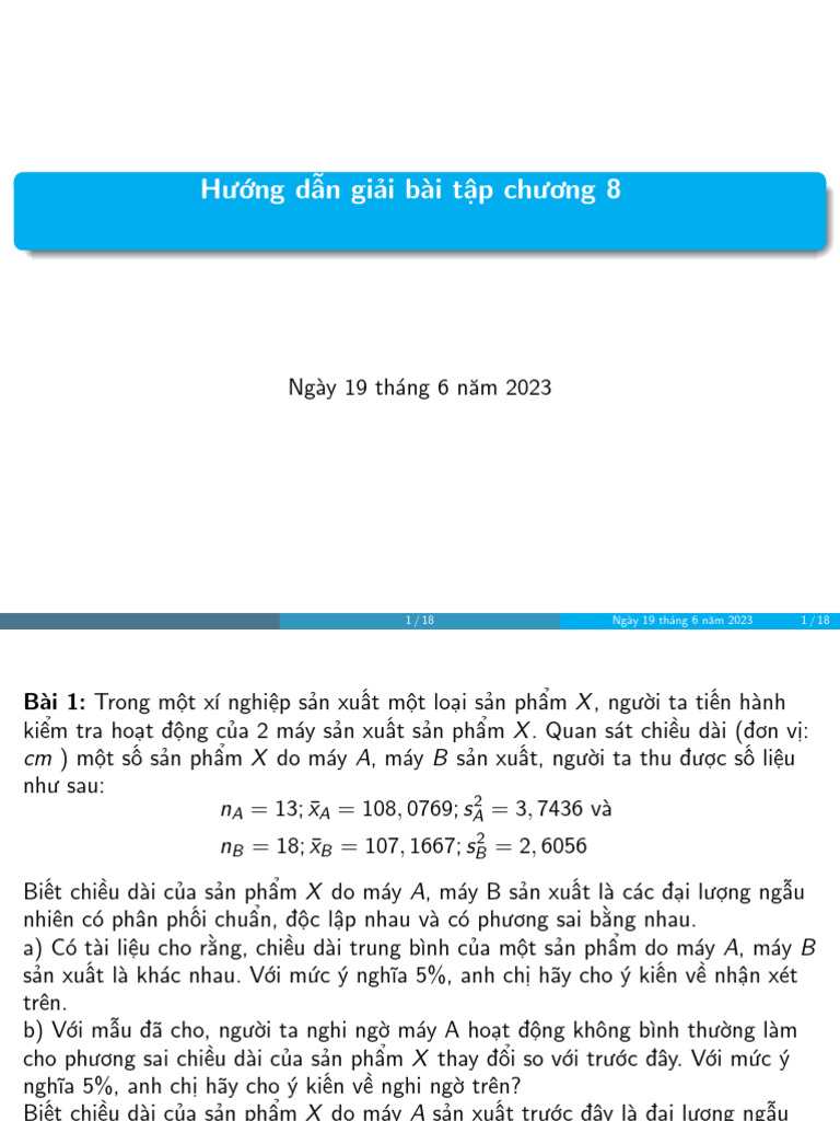 Huong Dan Giai Bai Tap Chuong 8 | PDF