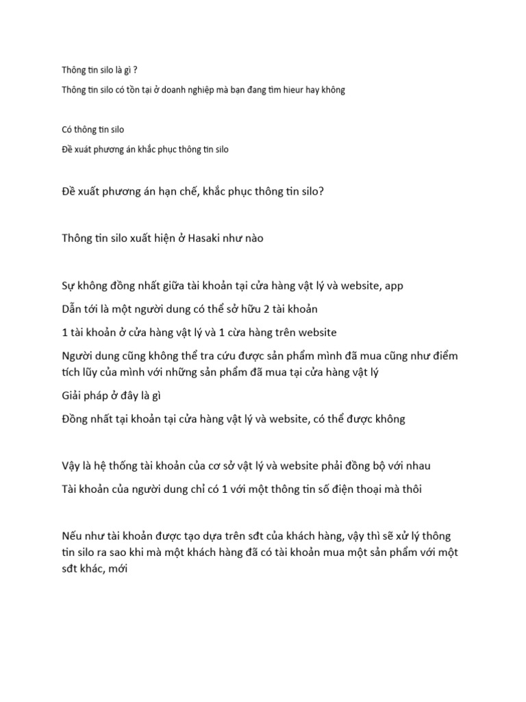 Thông Tin Silo Là Gì | PDF