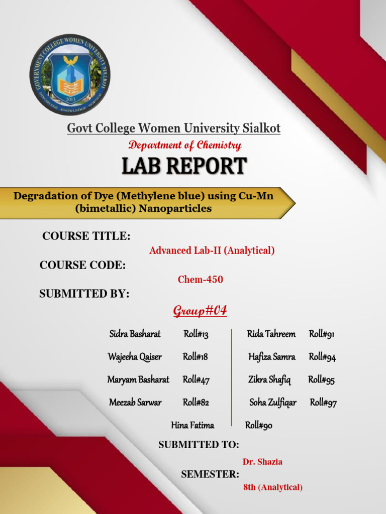 Methylene Blue dye | PDF | Reaction Rate | Adsorption