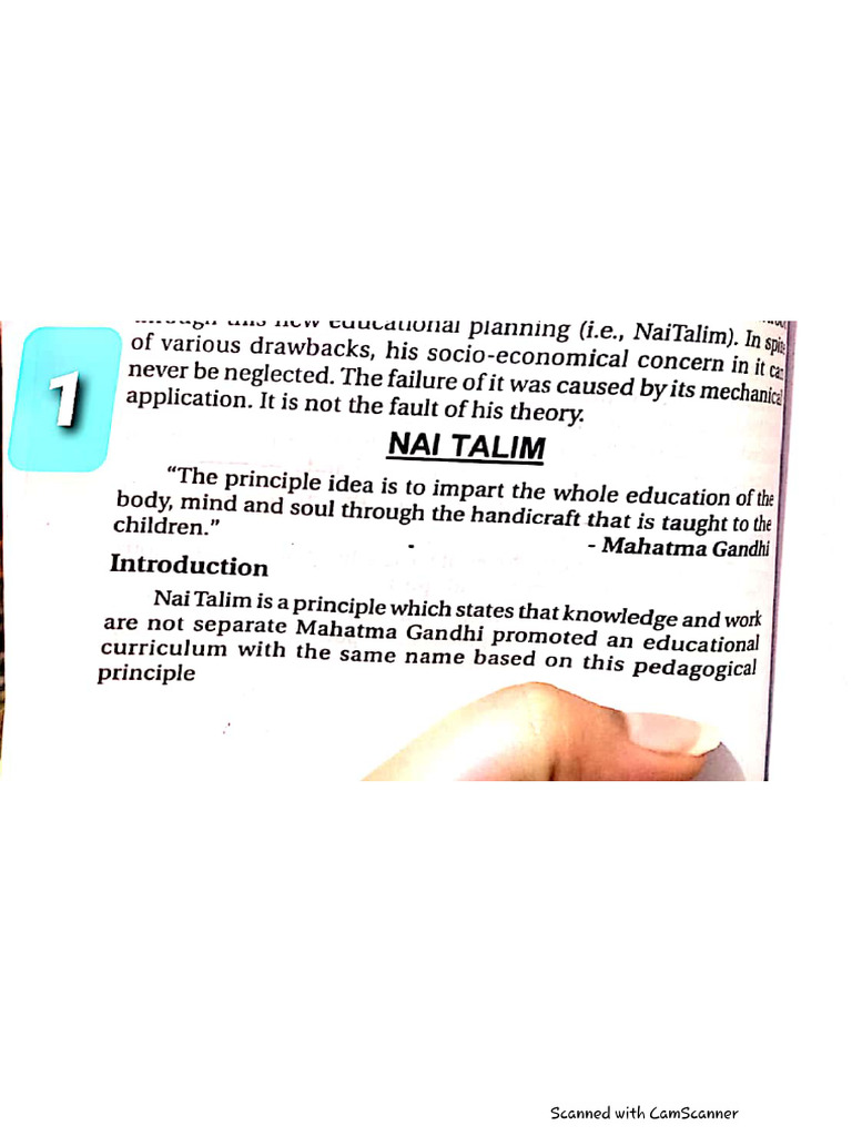 Nai Talim N Its Objectives | PDF
