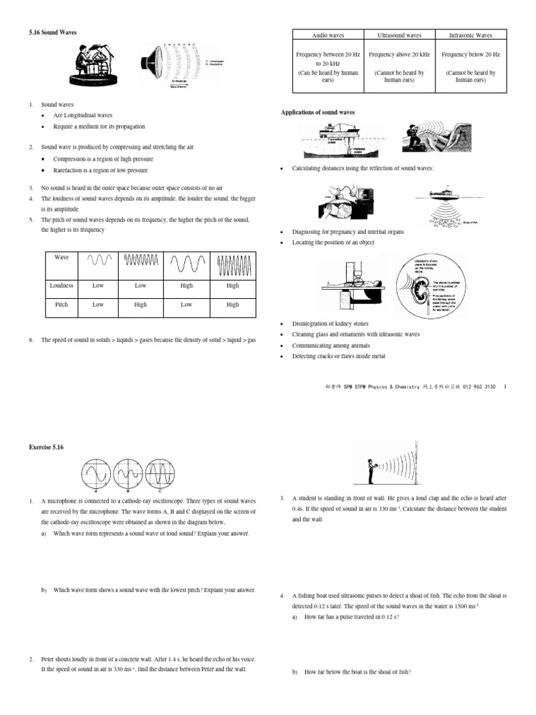 5.16 Sound Waves | PDF | Sound | Waves