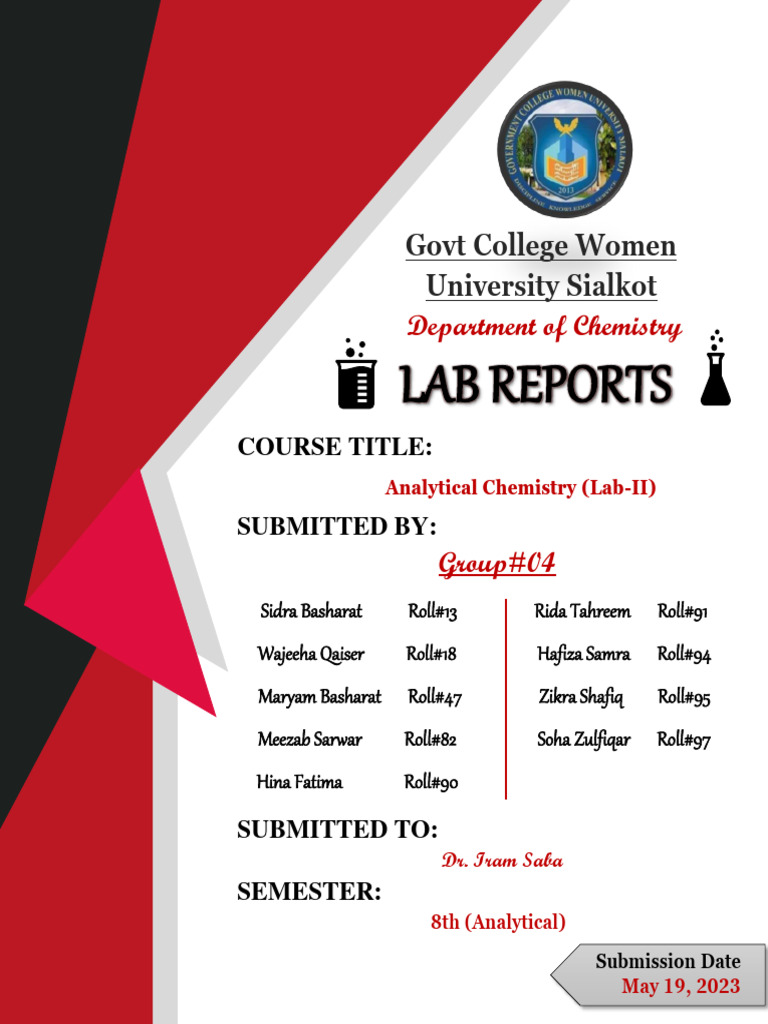 Lab Reports | PDF | Titration | Chemistry