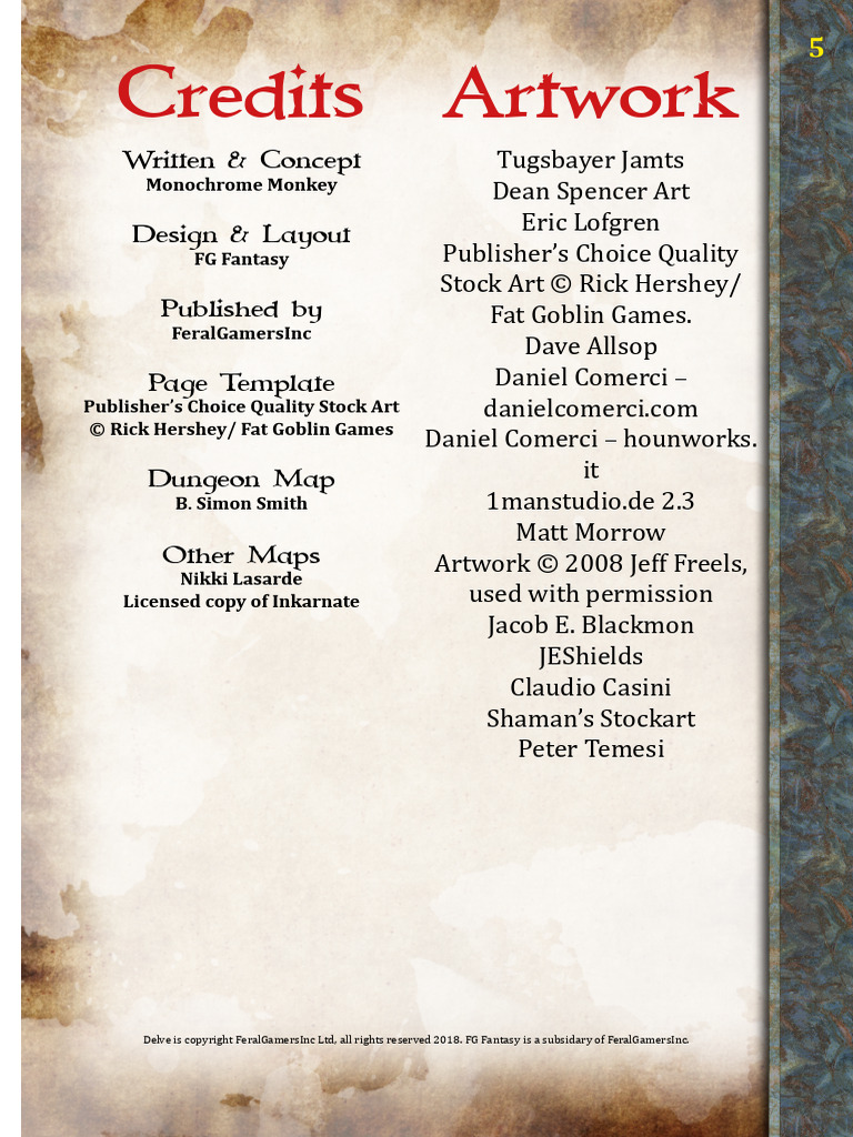 提取自delve 2e rulebook#5 | PDF