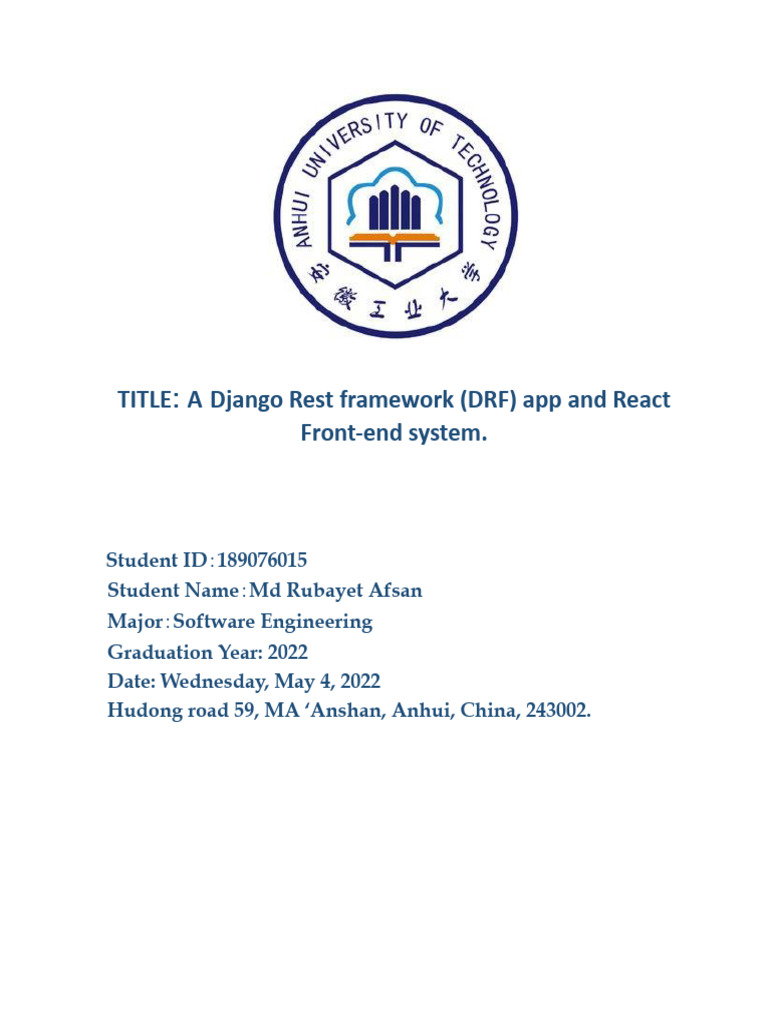 Django & React: A Developer's Guide | PDF | Networking | Internet & Web