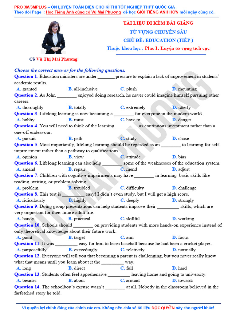 Plus1 Pro3mplusbai121 Tuvungchuyensauchudegiaoduceducation | PDF ...