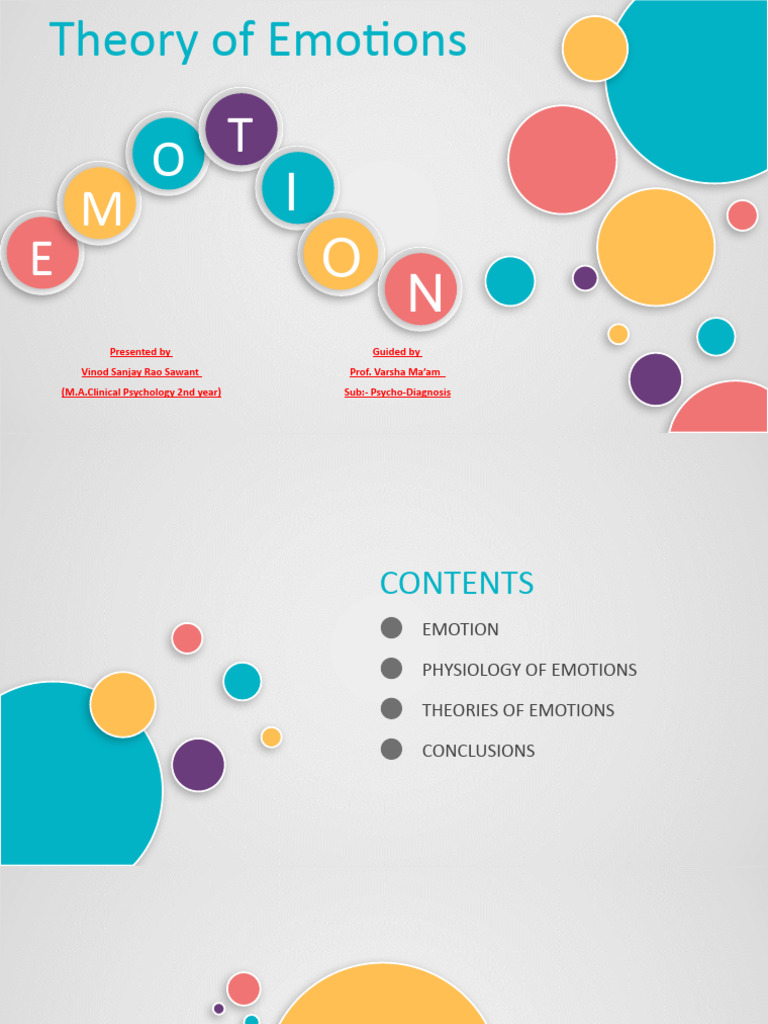 Theory of Emotions | PDF | Emotions | Anxiety