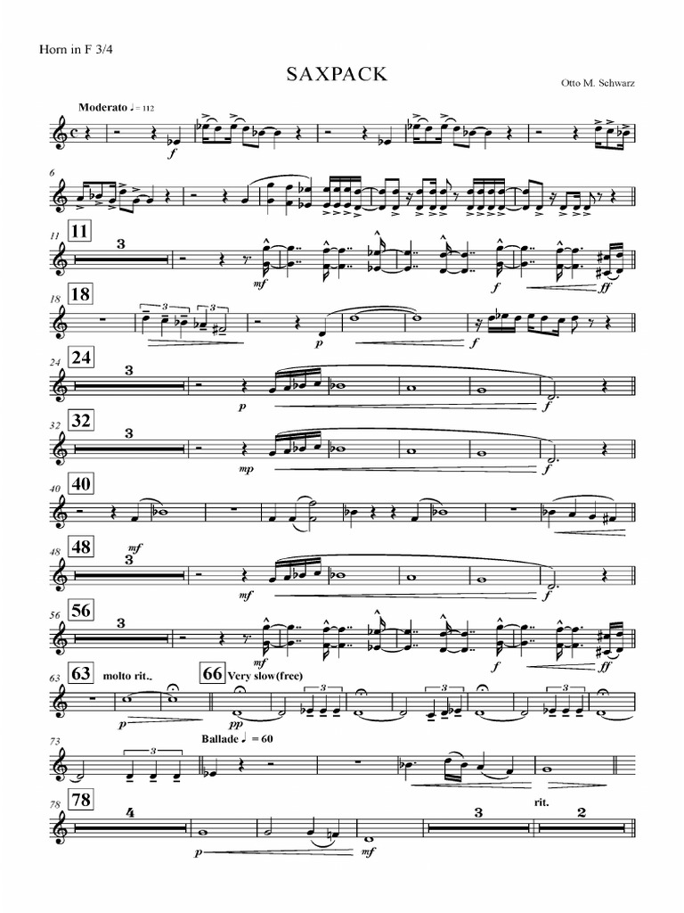 SAXPACK - Corno Frances | PDF