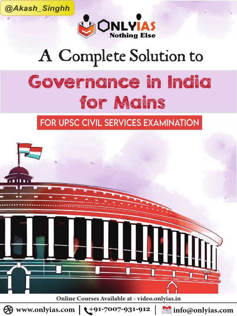 Governance in India - For Mains | PDF | Governance | Good Governance