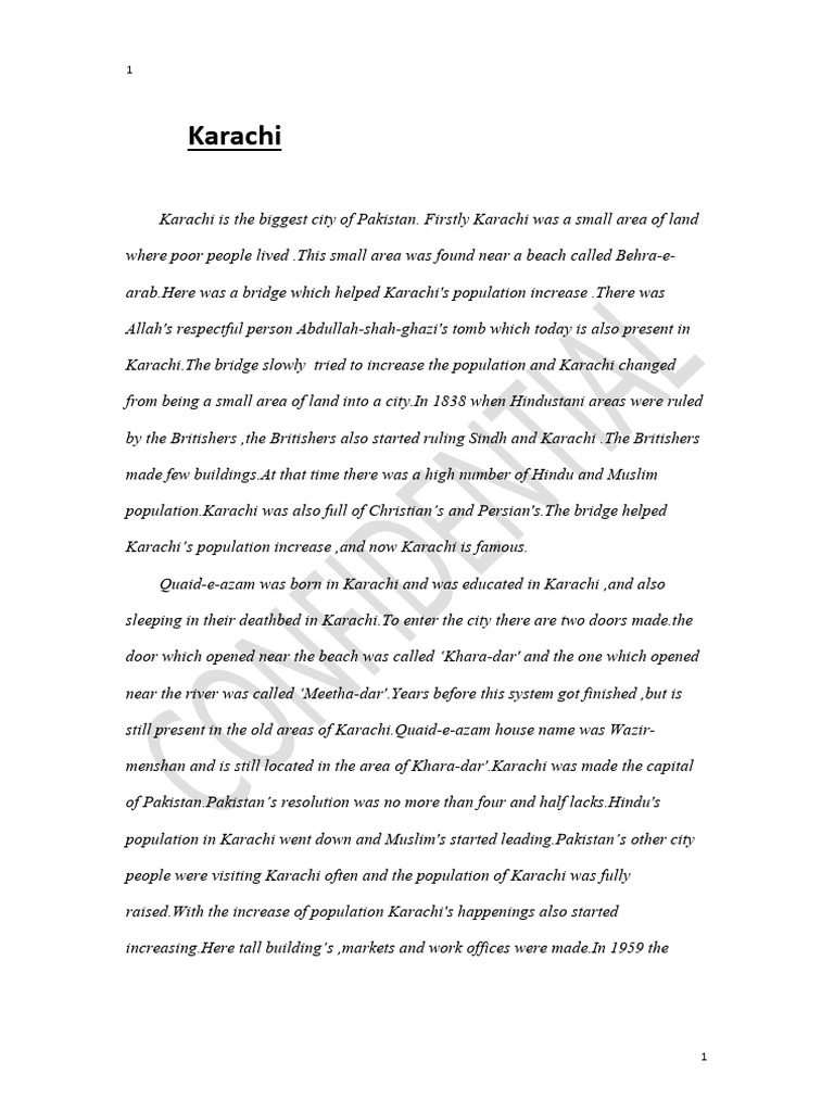 Karachi | PDF | Karachi | Pakistan