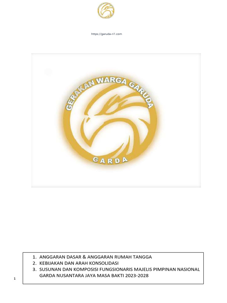 2019-AD-ART-FINAL-BESAR Garda Nusantara Jaya | PDF