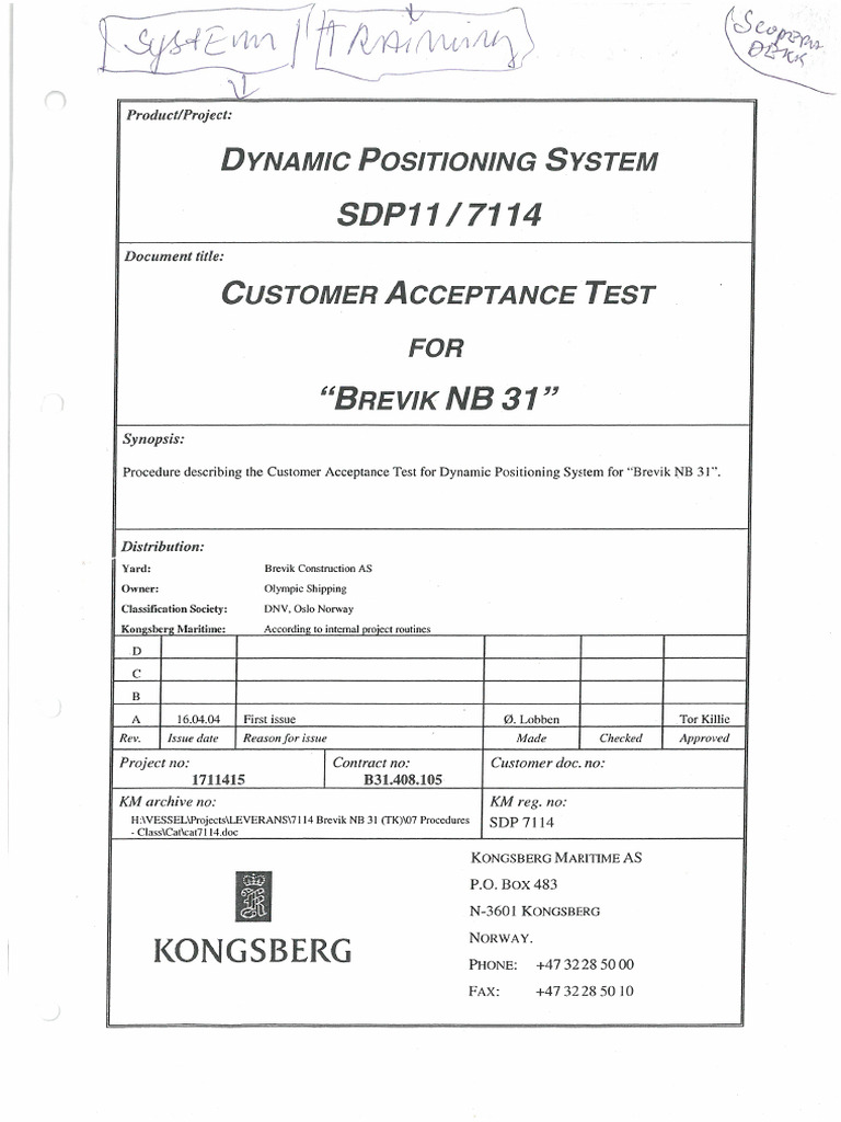 DP - CUSTOMER ACCEPTANCE TEST | PDF