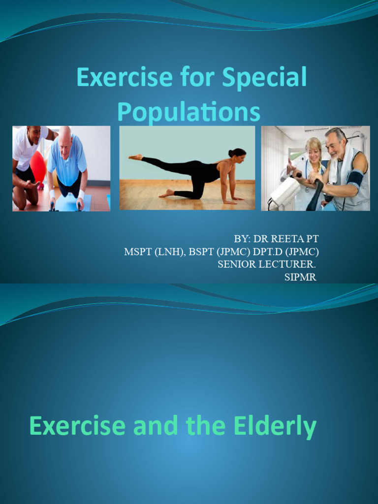 3 Special Population | PDF | Coronary Artery Disease | Strength Training