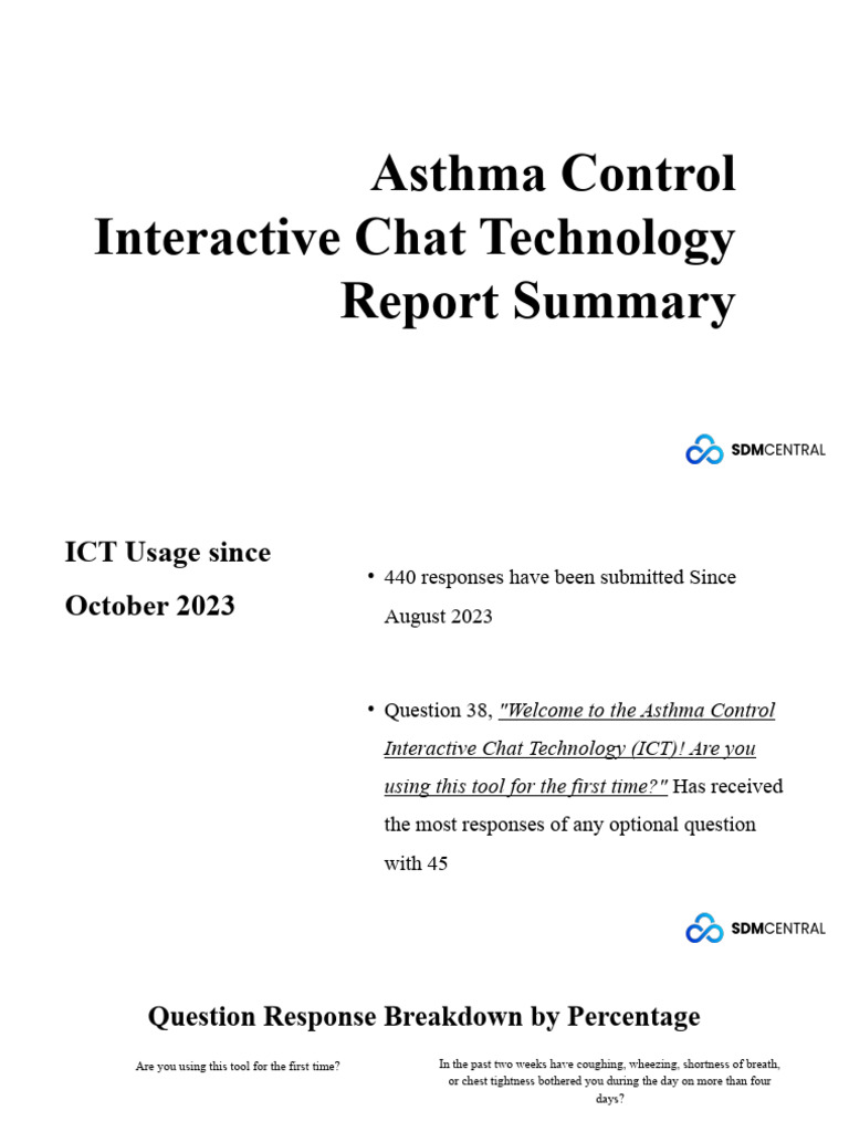 ICT Report (2023) | PDF | Asthma | Cough
