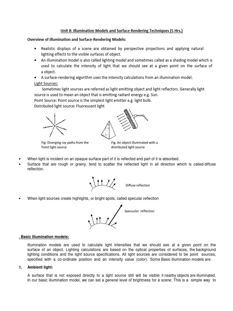 Graphics Note 8 | Download Free PDF | Graphics | Vision